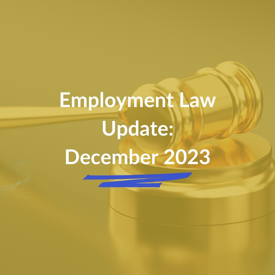 Employment Law Update- December 2023 - Cogito HR